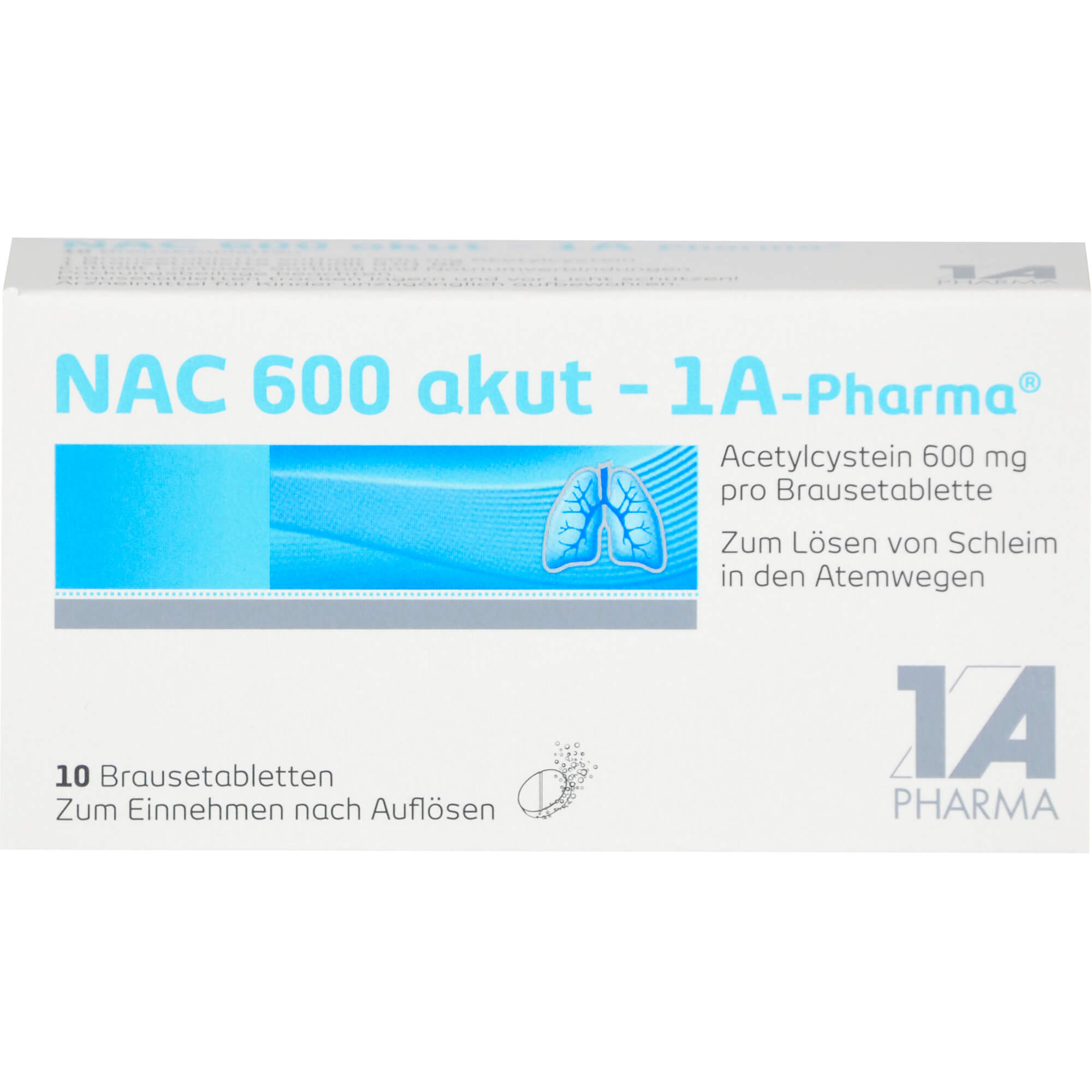 NAC 600 akut-1A Pharma Brausetabletten 10 St | 10 St | 00562755