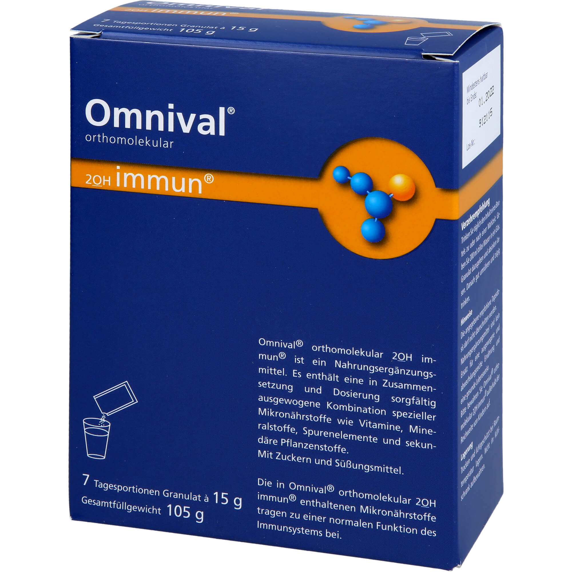 OMNIVAL orthomolekul.2OH immun 7 TP Granulat | 06588477